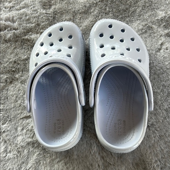 CROCS | Shoes | Crocs White Sandals With Signature Perforated Design ...